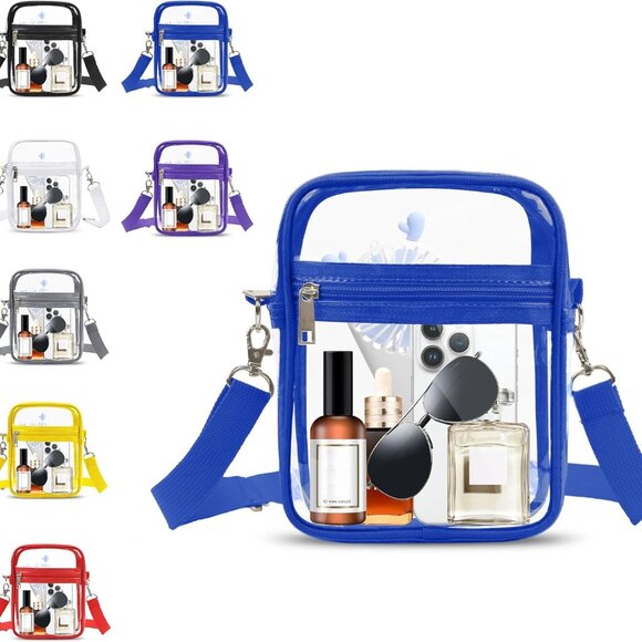 Other | Clear Crossbody Bag Stadium Approved See Through Purse ...